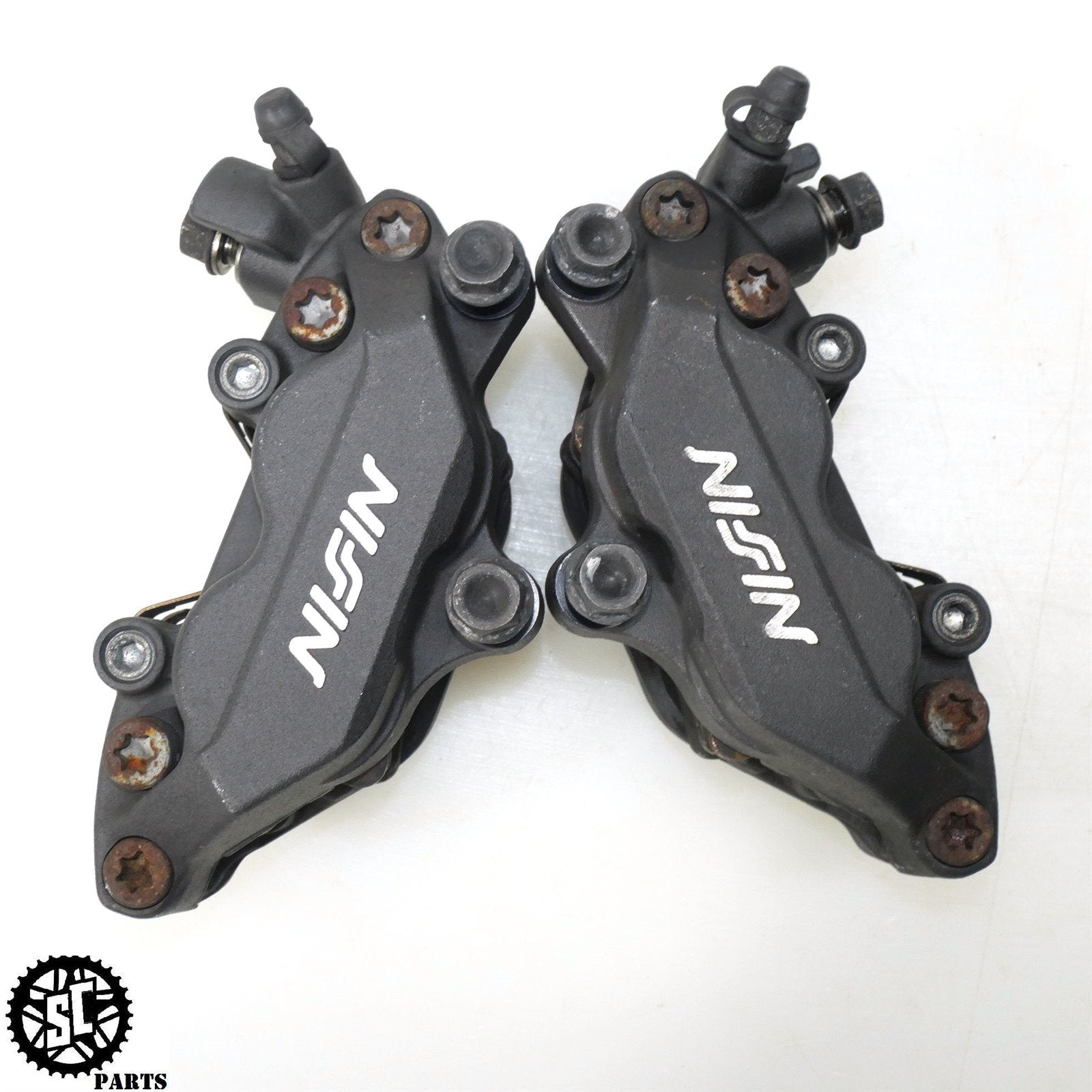 01-06 HONDA CBR 600 F4i FRONT BRAKE CALIPERS H08 – SALVAGECYCLEPARTS