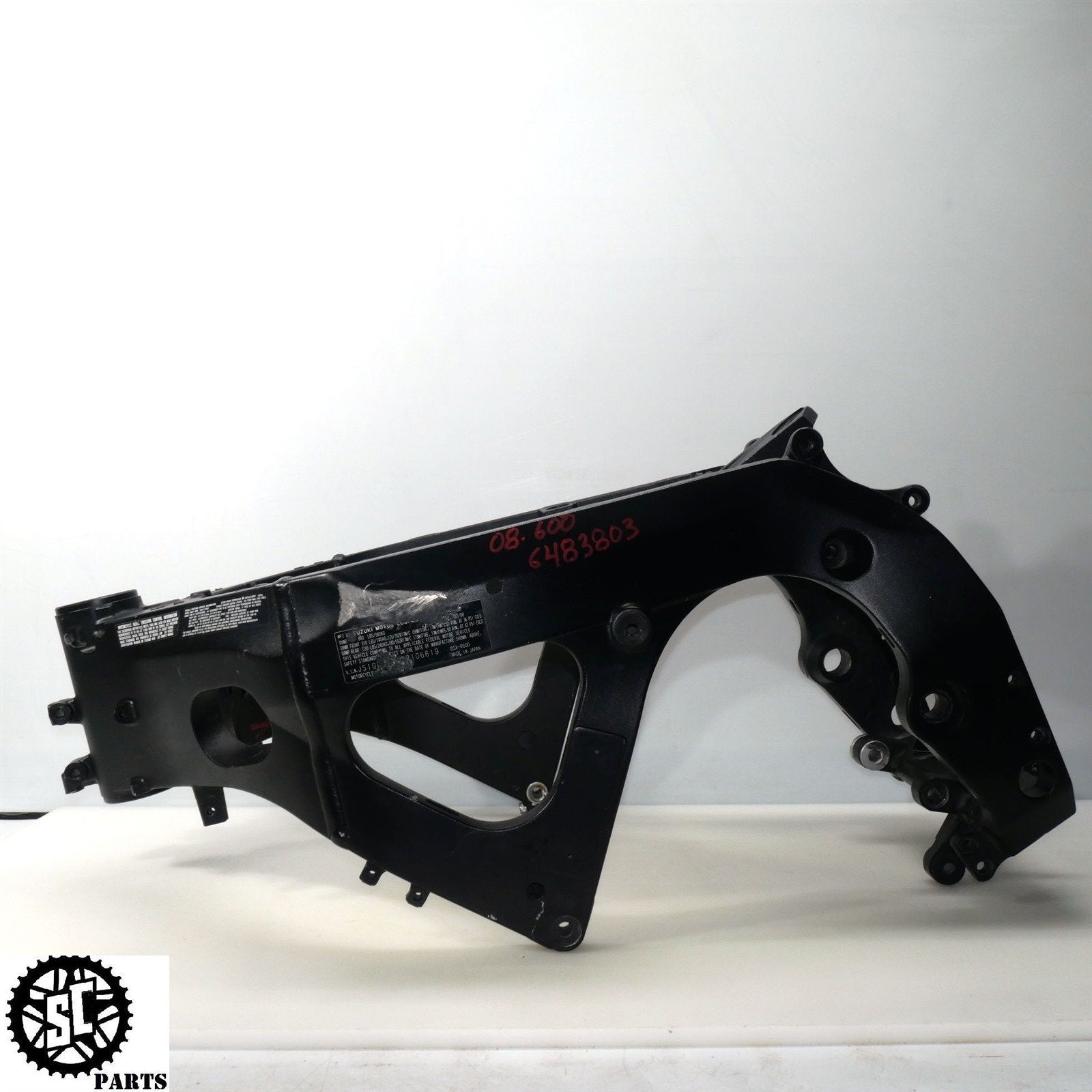 08 09 SUZUKI GSXR 600 FRAME CHASSIS *S* S45 – SALVAGECYCLEPARTS