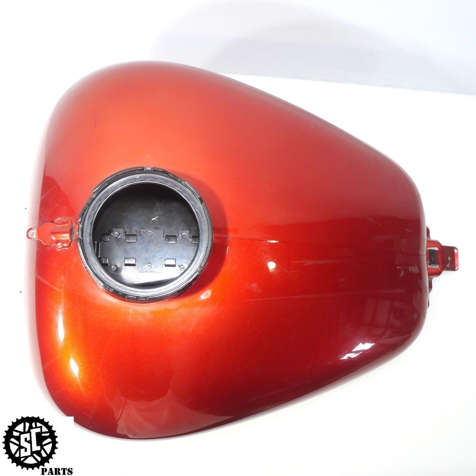 09-21 HARLEY DAVIDSON ROAD GLIDE FUEL GAS TANK CANDY ORANGE HD41 ...